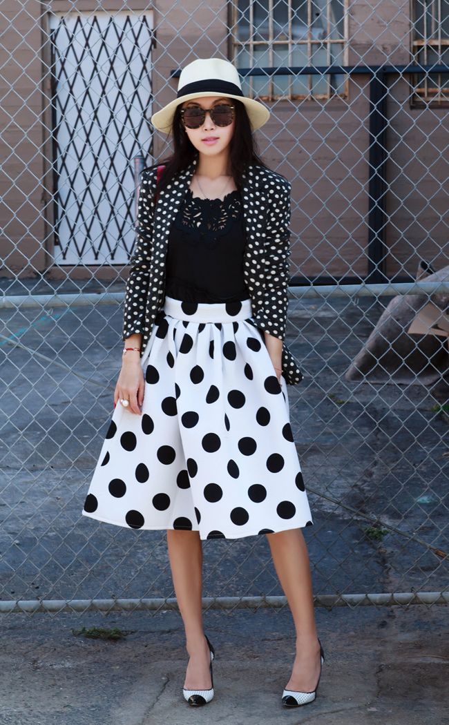 Stylish Ways To Wear Polka Dot Modernly